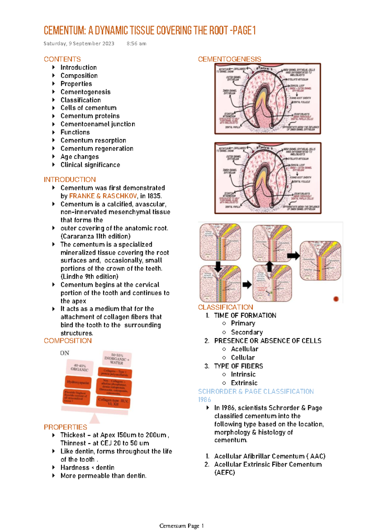 Cementum Overview: Composition, Formation, and Clinical Significance ...