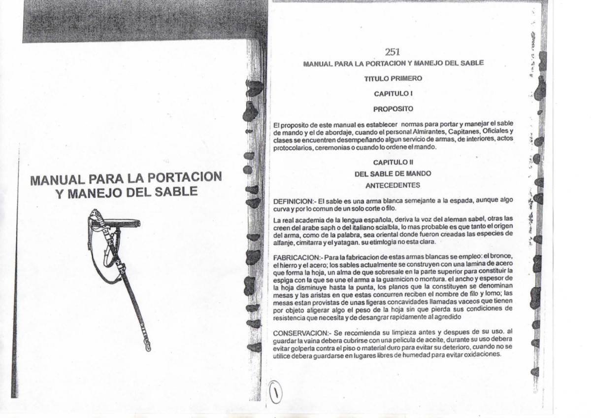 Manual de Uso del Sable - 251 Normas y Manejo Esencial - Studocu
