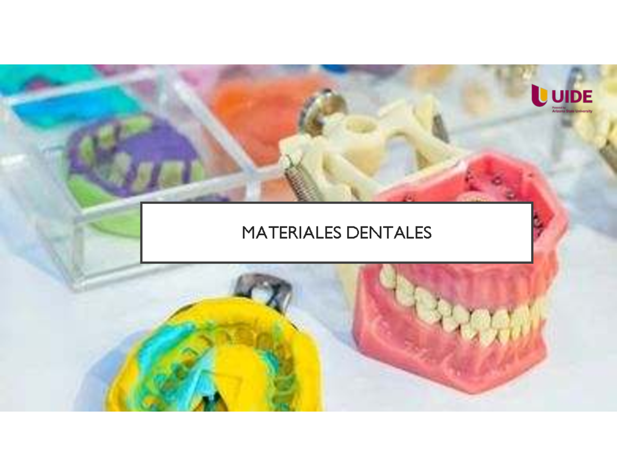 Introducción a Materiales Dentales: Fundamentos y Prácticas - Studocu