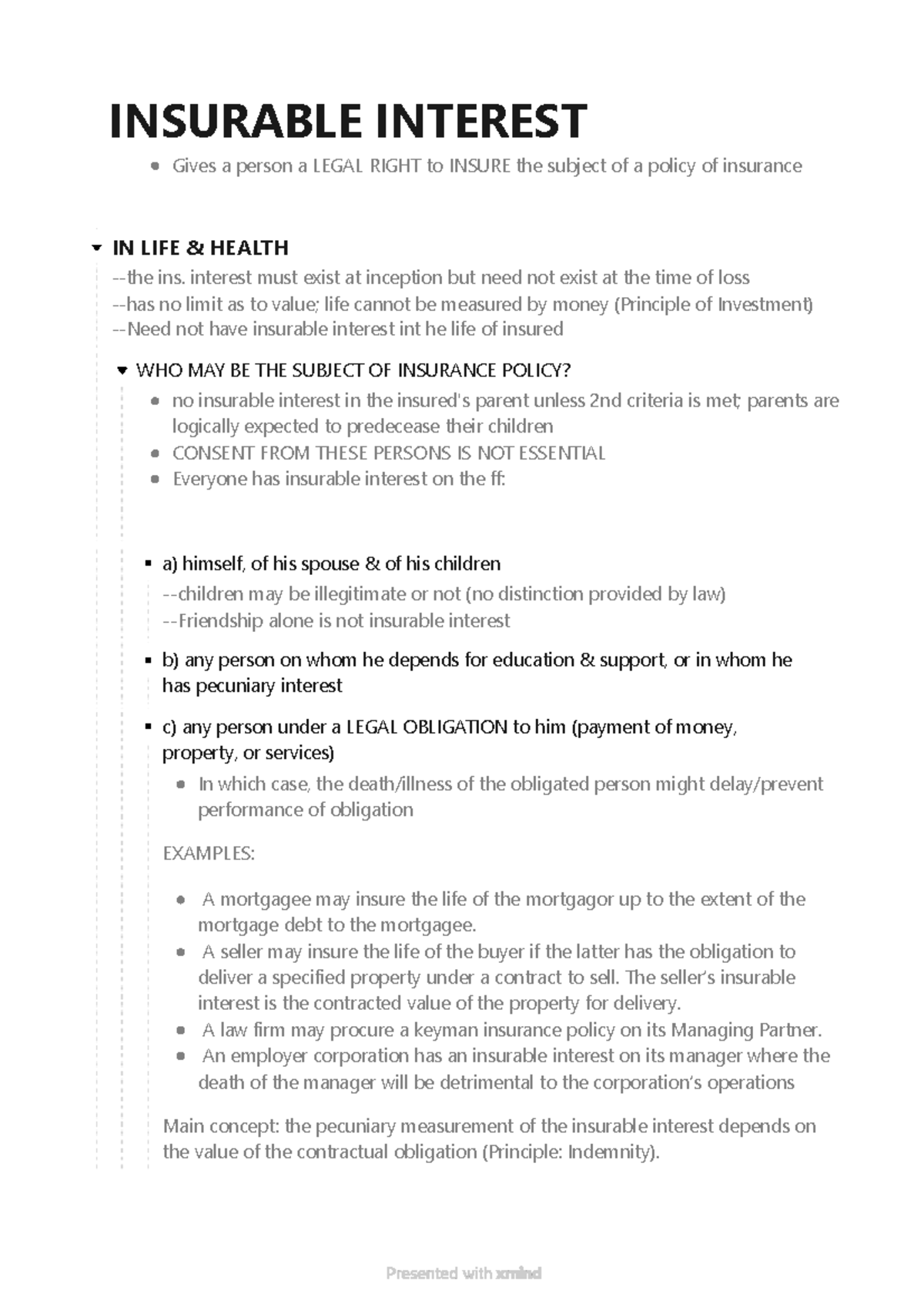 Insurable Interest Concepts & Types for Insurance Policy (Law 101 ...