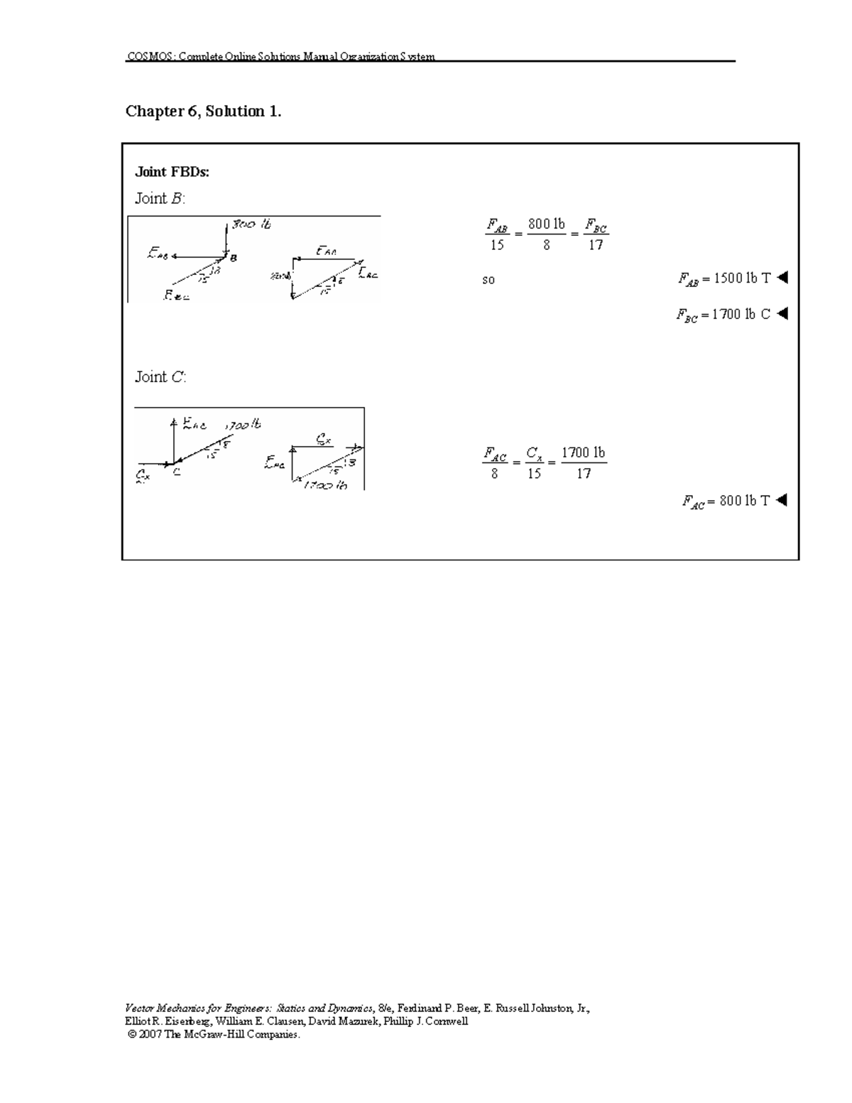 Chapter 06 - Solutions to Statics and Dynamics Problems (8Ed) - Studocu