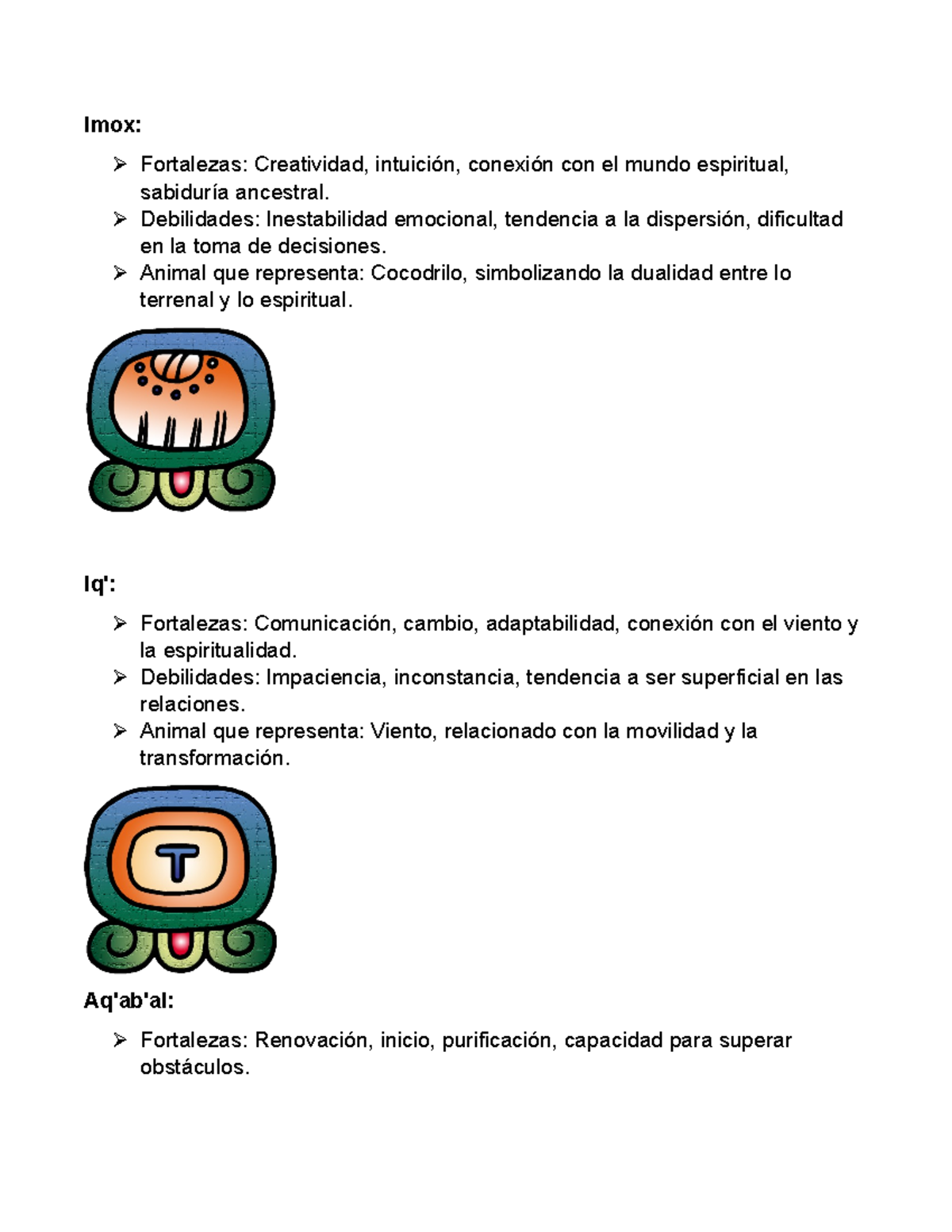 Fortalezas y Debilidades de los Nahuales: Guía de Estudio - Studocu