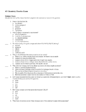 Chemistry - Grade: 12 - High School - Canada - Studocu