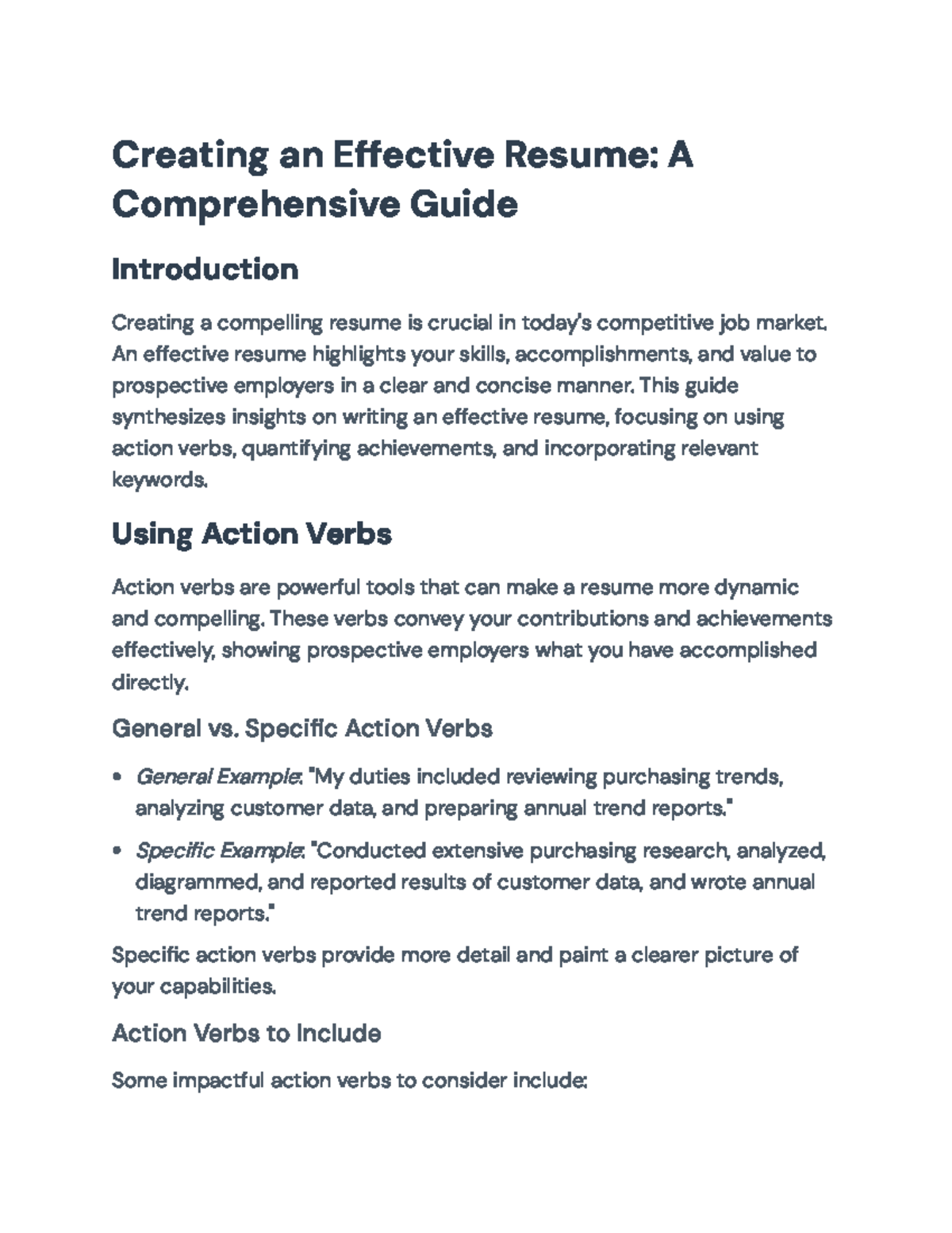 Effective Resume Writing: Strategies and Best Practices for Success ...