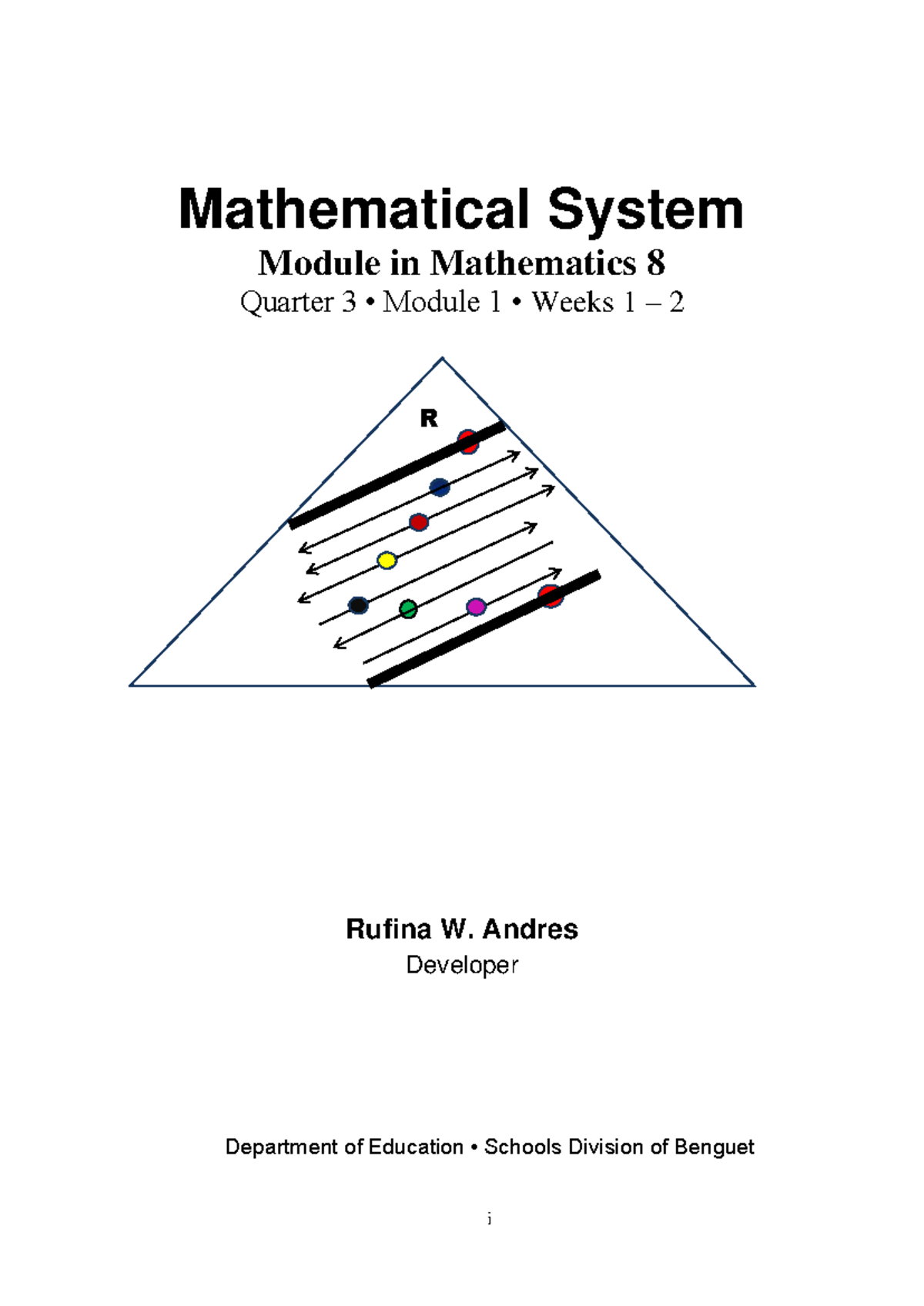 Math8 Q3 Week1-2 - Mathematics 8 Quarter 3 modules - i Mathematical ...