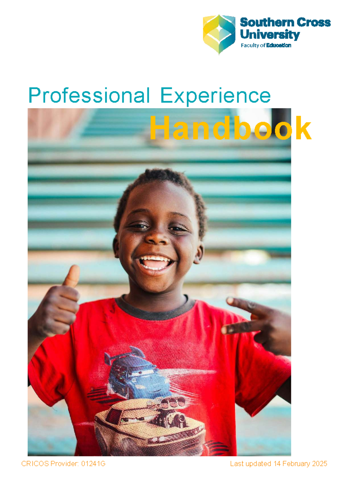2025 Professional Experience Handbook for Education Courses 140225 ...