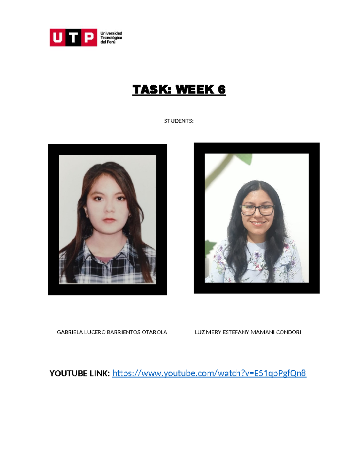 Week 06 - Task Assignment - Old vs. Modern (PA5) - TASK: WEEK 6 STUDENTS: GABRIELA LUCERO ...