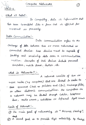 CN Lab File - lab file - Experiment No. 1 Study of different network ...