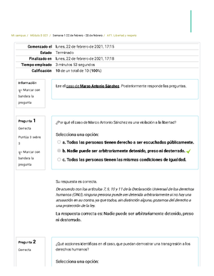 Cuestionario. Actividad formativa 2. Texto argumentativo y ensayo - Mi campus / Módulo 5 G21 ...