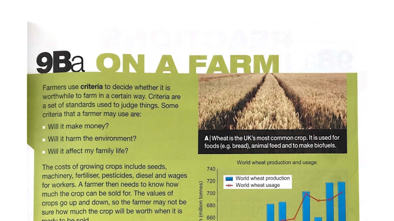 Science 9B: Farming, Photosynthesis, and Crop Management Notes - Studocu