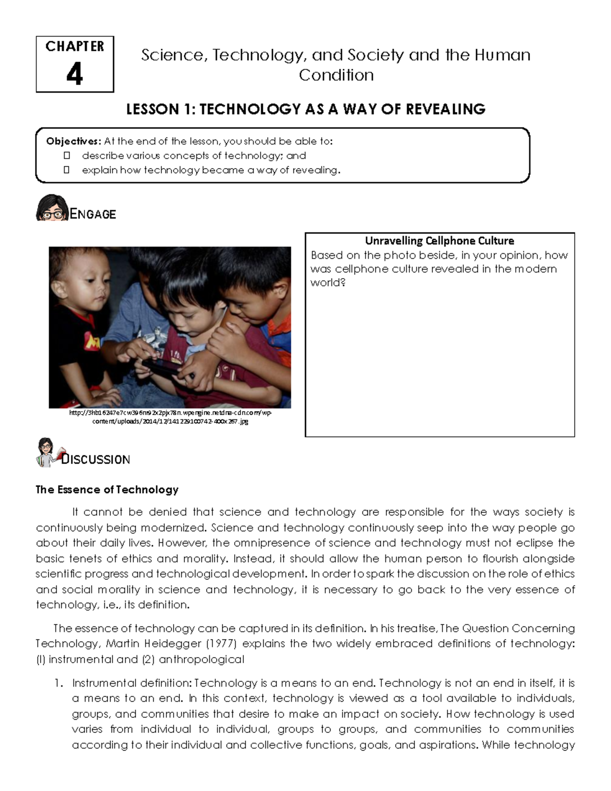 Ch 4 Lesson 1 - module - CHAPTER 4 Science, Technology, and Society and ...