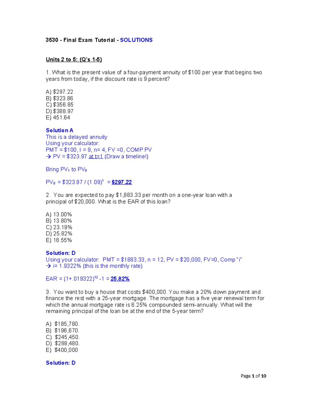 3530 F24 Final Exam Tutorial - Solutions - 3530 - Final Exam Tutorial ...
