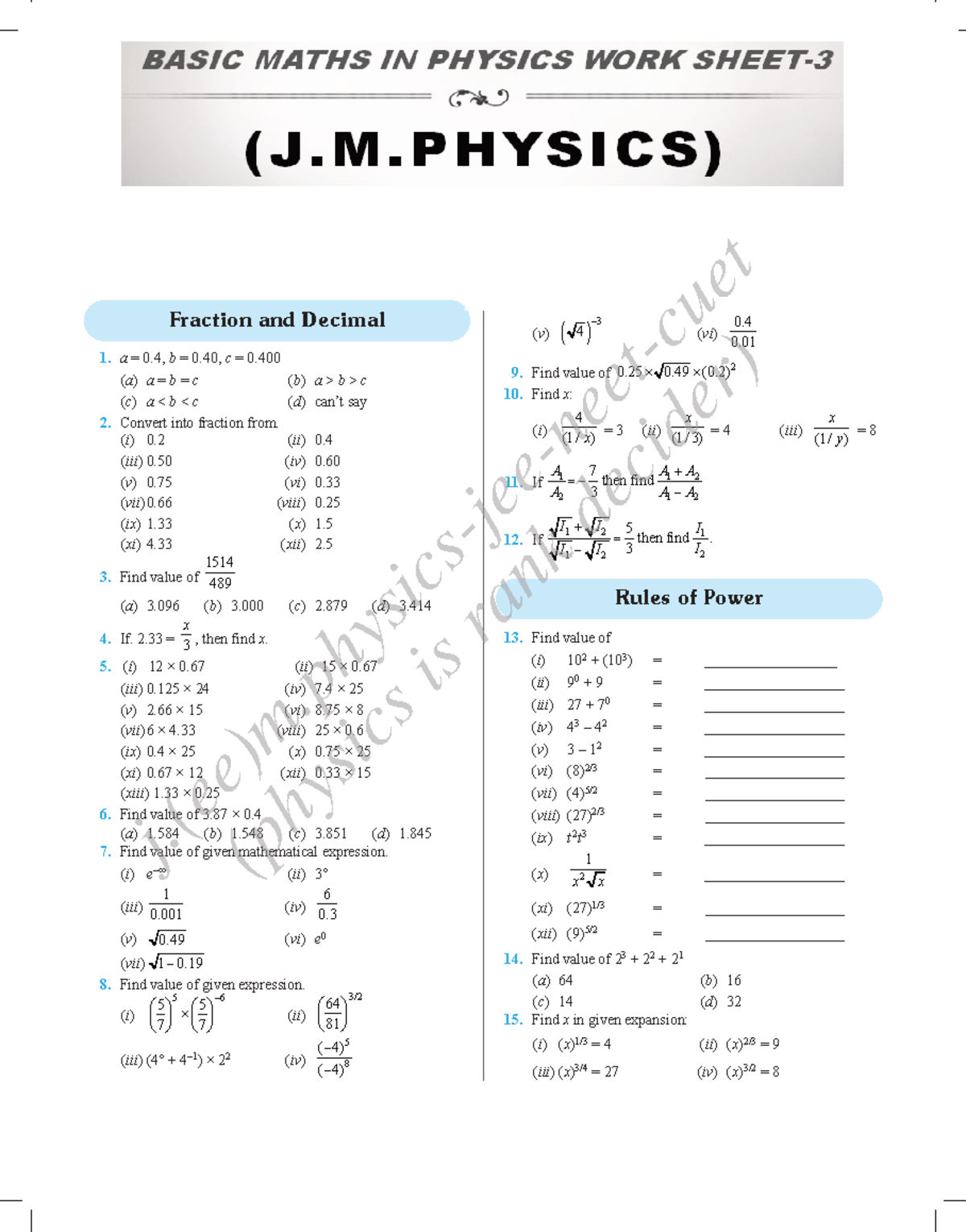 Basic Maths Calculus (JM) - Comprehensive Study Guide - Studocu