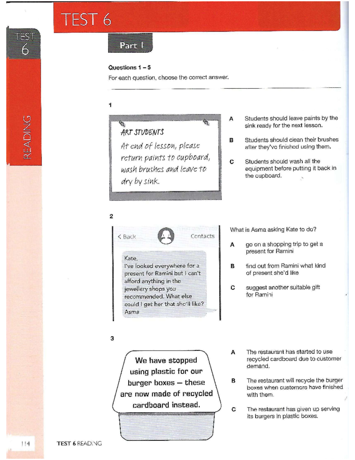 Test Plus - READING TEST 6 Questions & Answers - Studocu