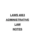 Admin Law Notes: Understanding Administrative Action (A) - Studocu