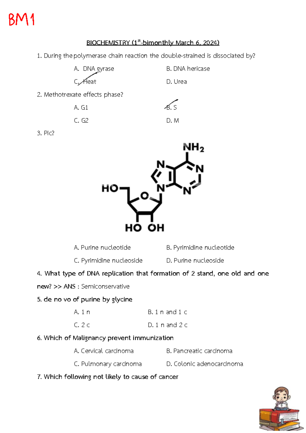Biochemistry MD1 Bimonthly Exam Notes (1-4) - Studocu