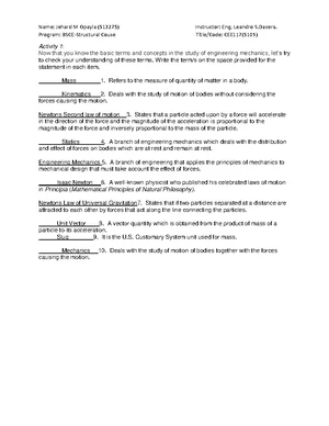 PS-Statics Set 1 - Practice Problems with Detailed Solutions - Studocu