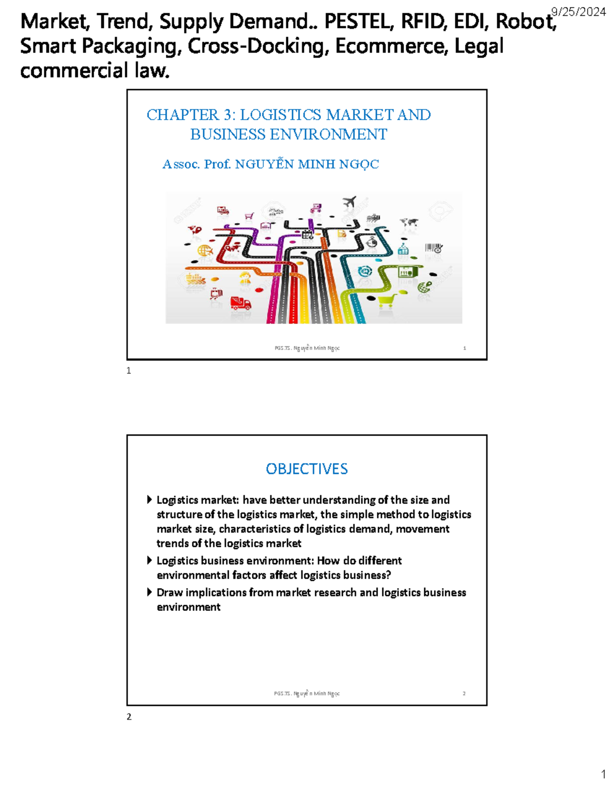 Chapter 3: Logistics Market & Business Environment Analysis - Studocu