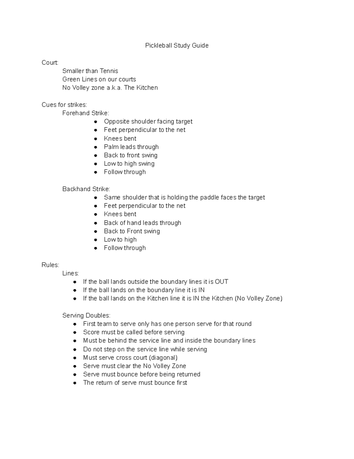 Pickleball Study Guide (PB101): Rules, Strikes & Scoring Explained ...