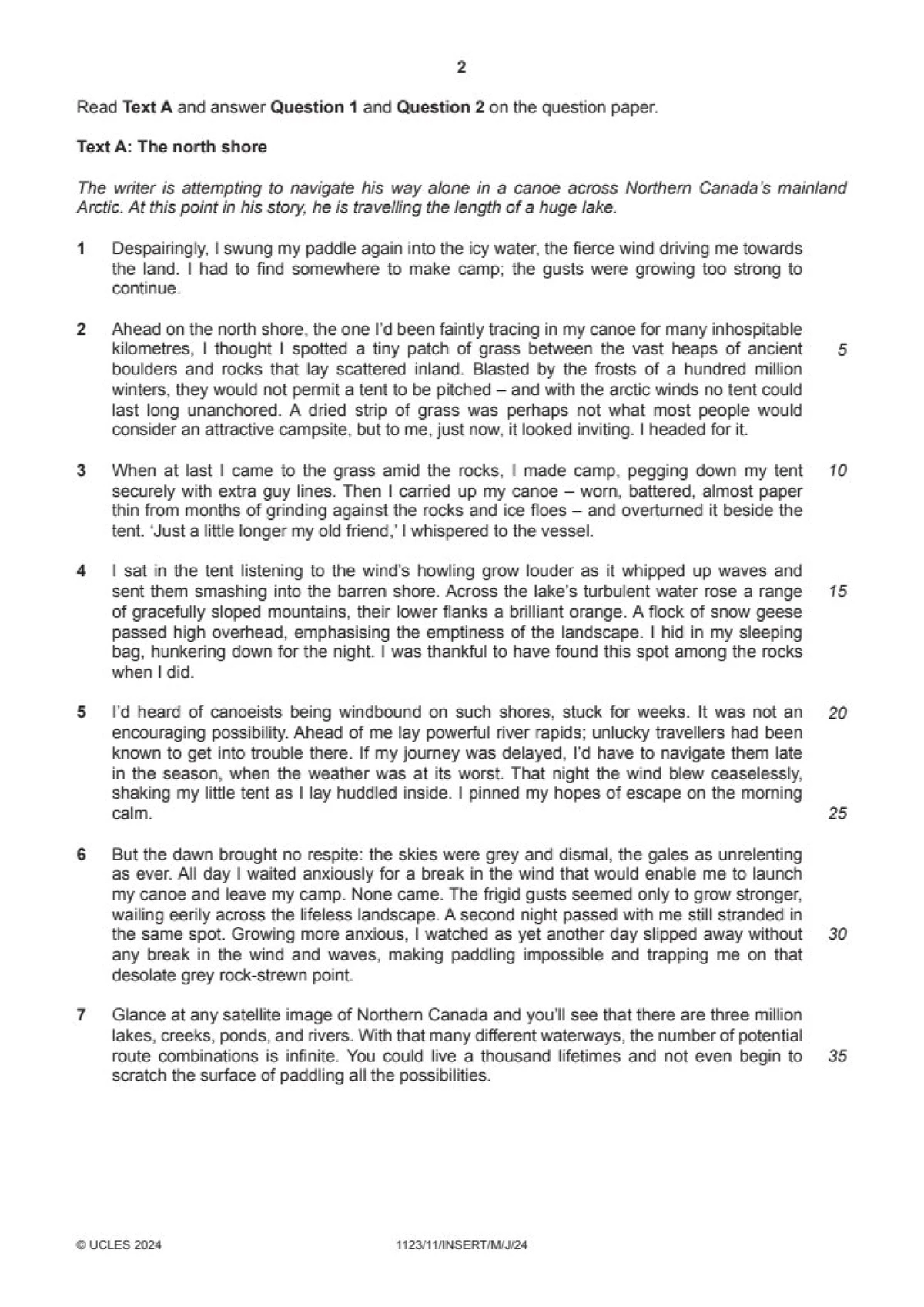 Cambridge O Level English Language 1123 - Past Paper 11 (May/June 2024 ...