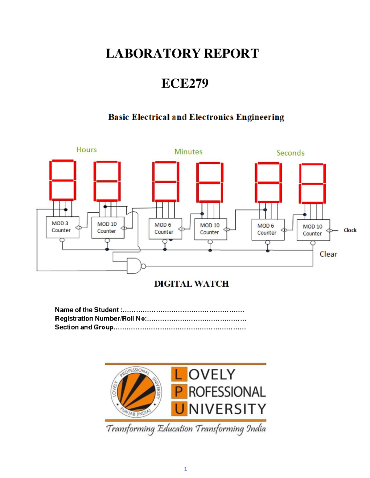ECE279 Laboratory Report: Practical Applications in Electrical Circuits ...