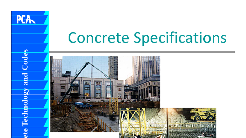 Concrete Technology Standards and Specifications (ASTM-ACI) - Studocu