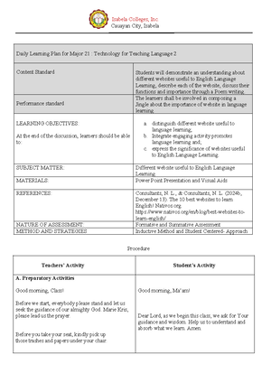 Q2. Filipino 6 DLP - DETAILED LESSON PLAN IN Filipino 6 School ...