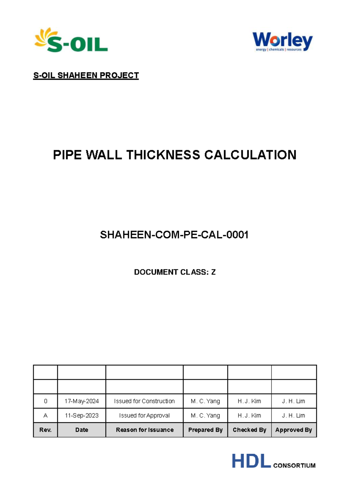 SHAHEEN PROJECT PIPE WALL THICKNESS CALCULATION DOCUMENT - REV 0 - Studocu