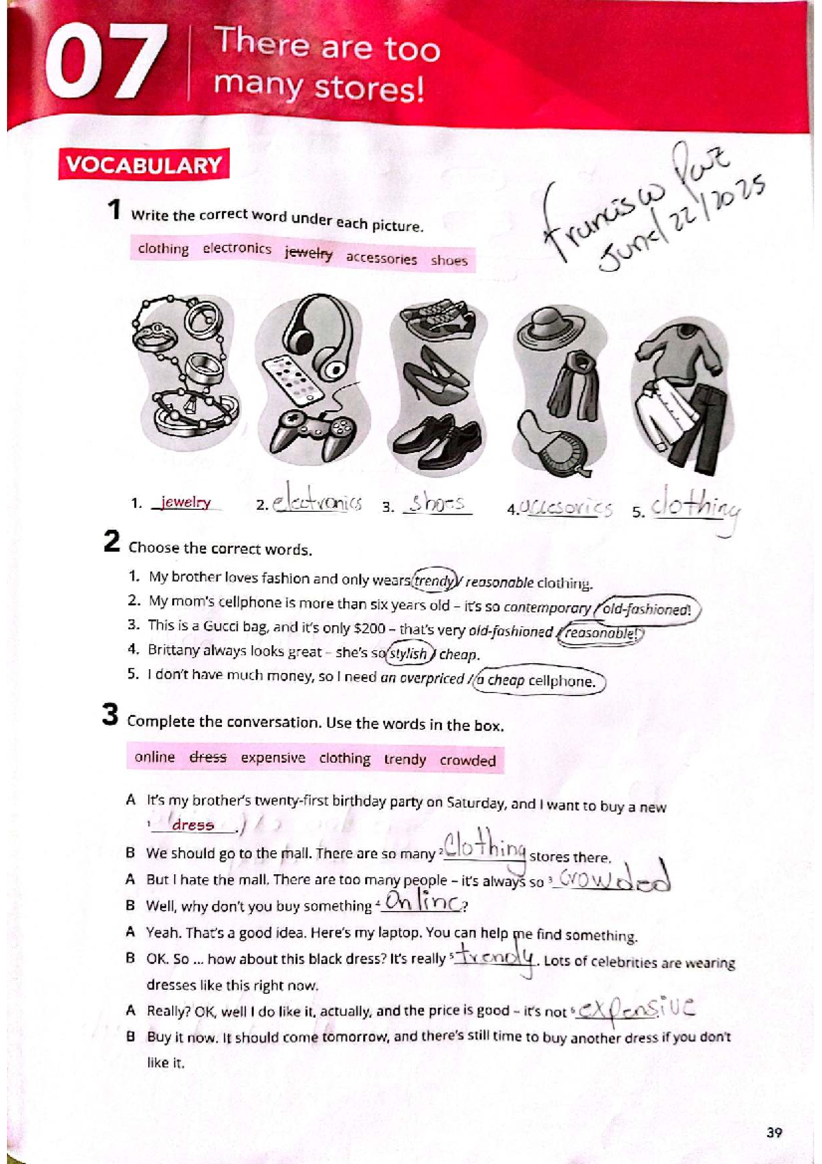 Work Book Unit 7 & 8: Vocabulary and Language Practice - Studocu