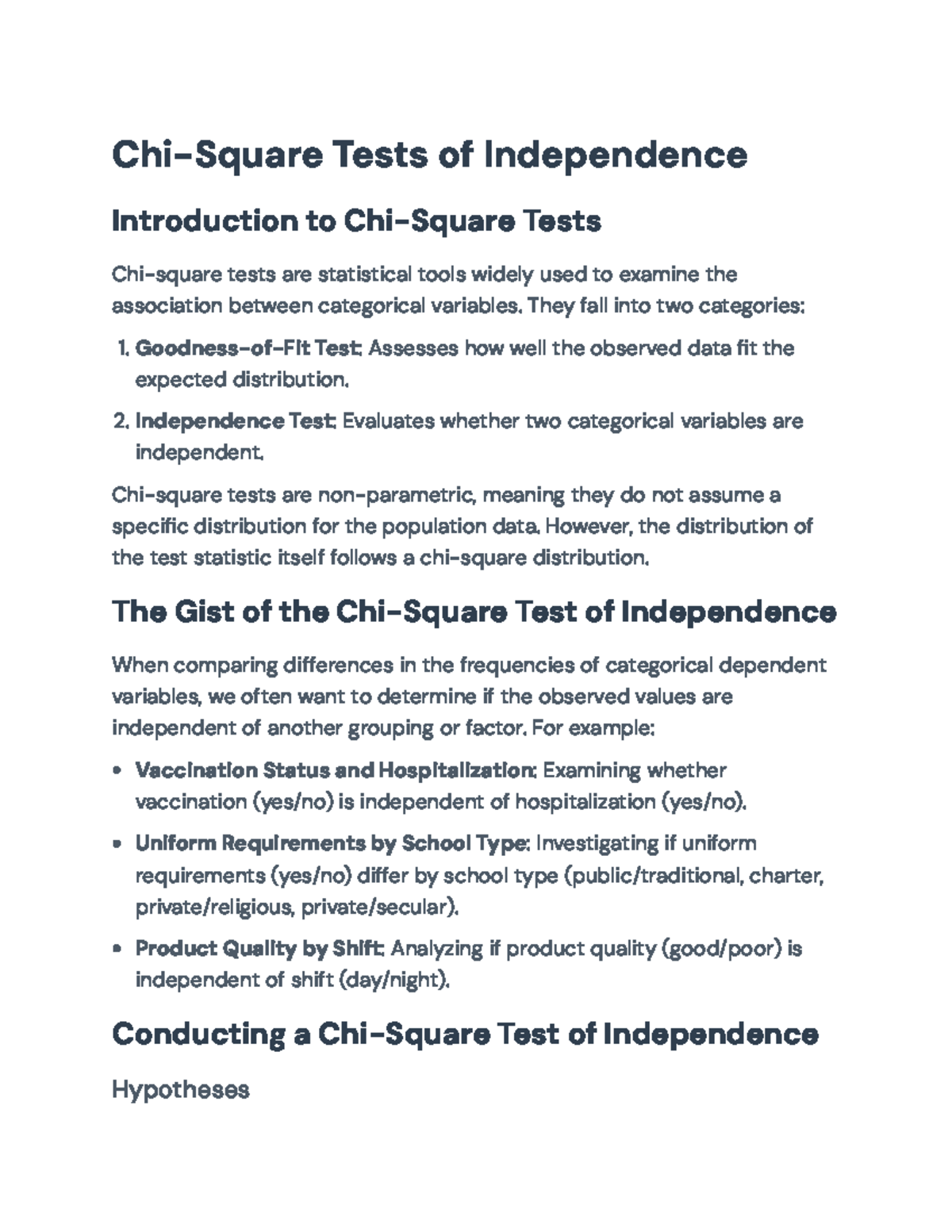Chi-Square Tests of Independence: A Comprehensive Guide - Chi-Square ...