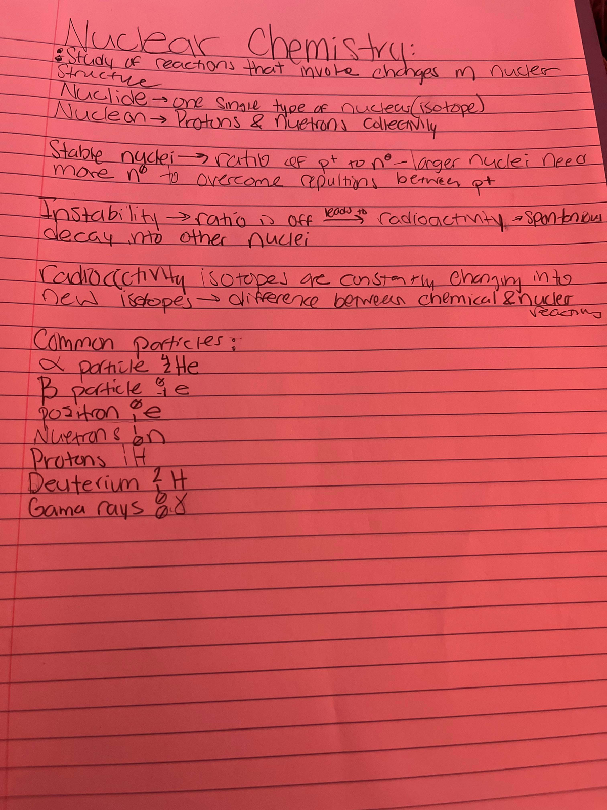 Nuclear Chemistry Study: Nuclide Structure & Reactions Overview - Studocu