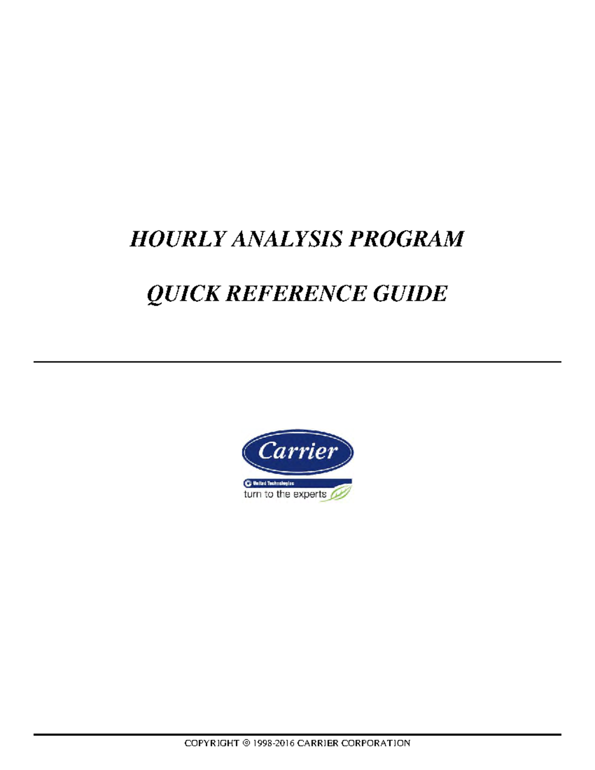 HAP Quick Reference Guide: HVAC System Design & Energy Analysis - Studocu
