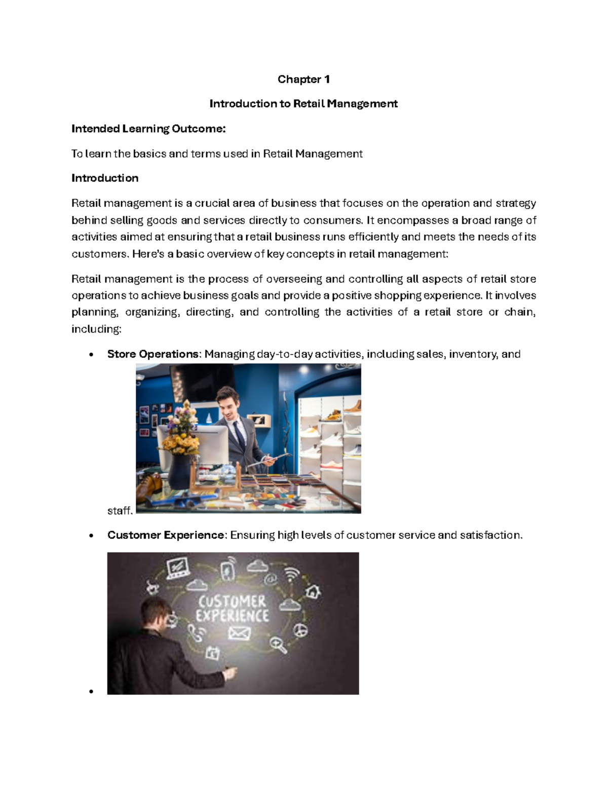 Retail Management Fundamentals - Chapter 1 Overview - Studocu