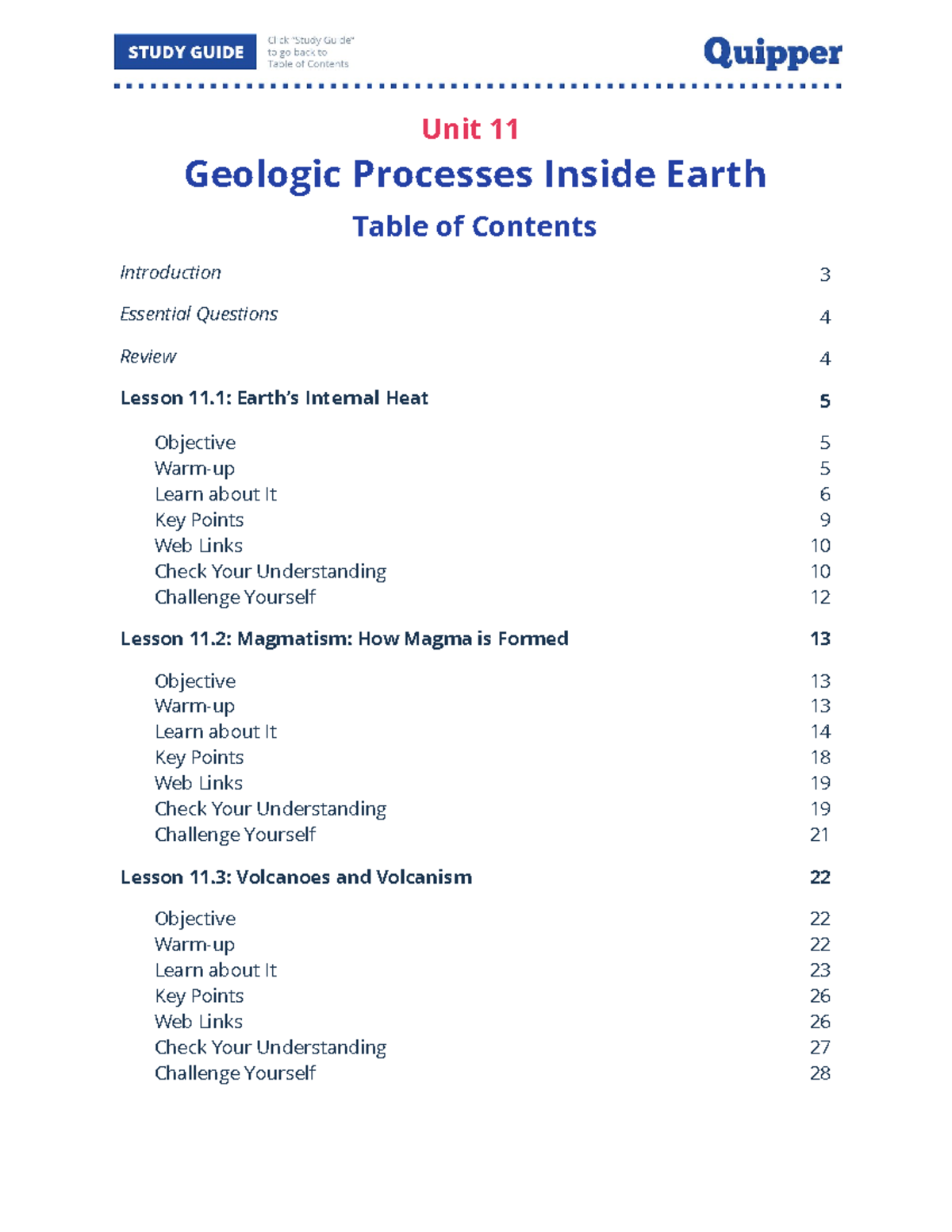Earth Science Unit 11: Geologic Processes & Magmatism Explained - Studocu