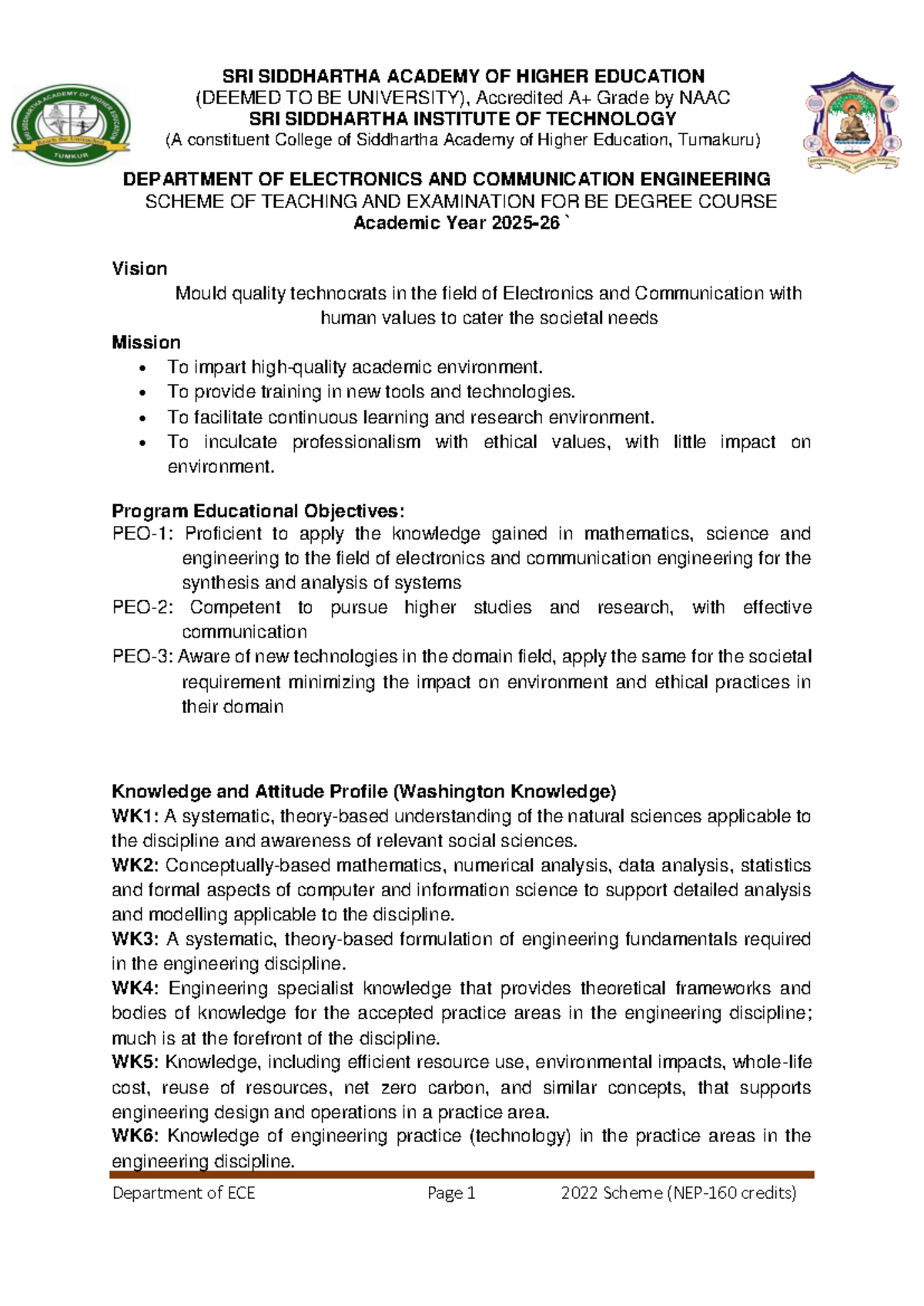 BE ECE 2nd Year Syllabus (AY 2025-26) - Teaching & Exam Scheme - Studocu