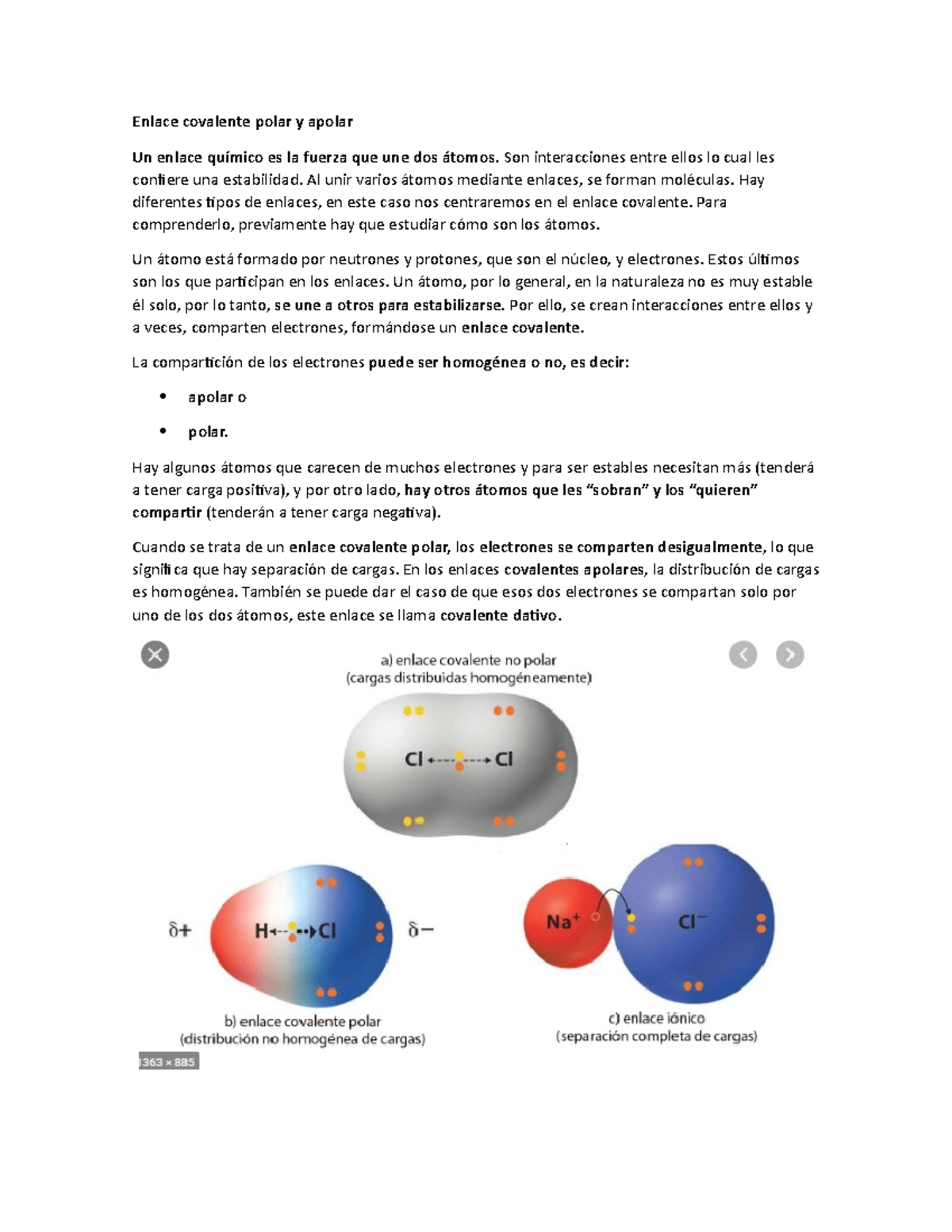 Enlace Covalente Polar Definicin Y Ejemplos Curiosoando 10+ Enlace
