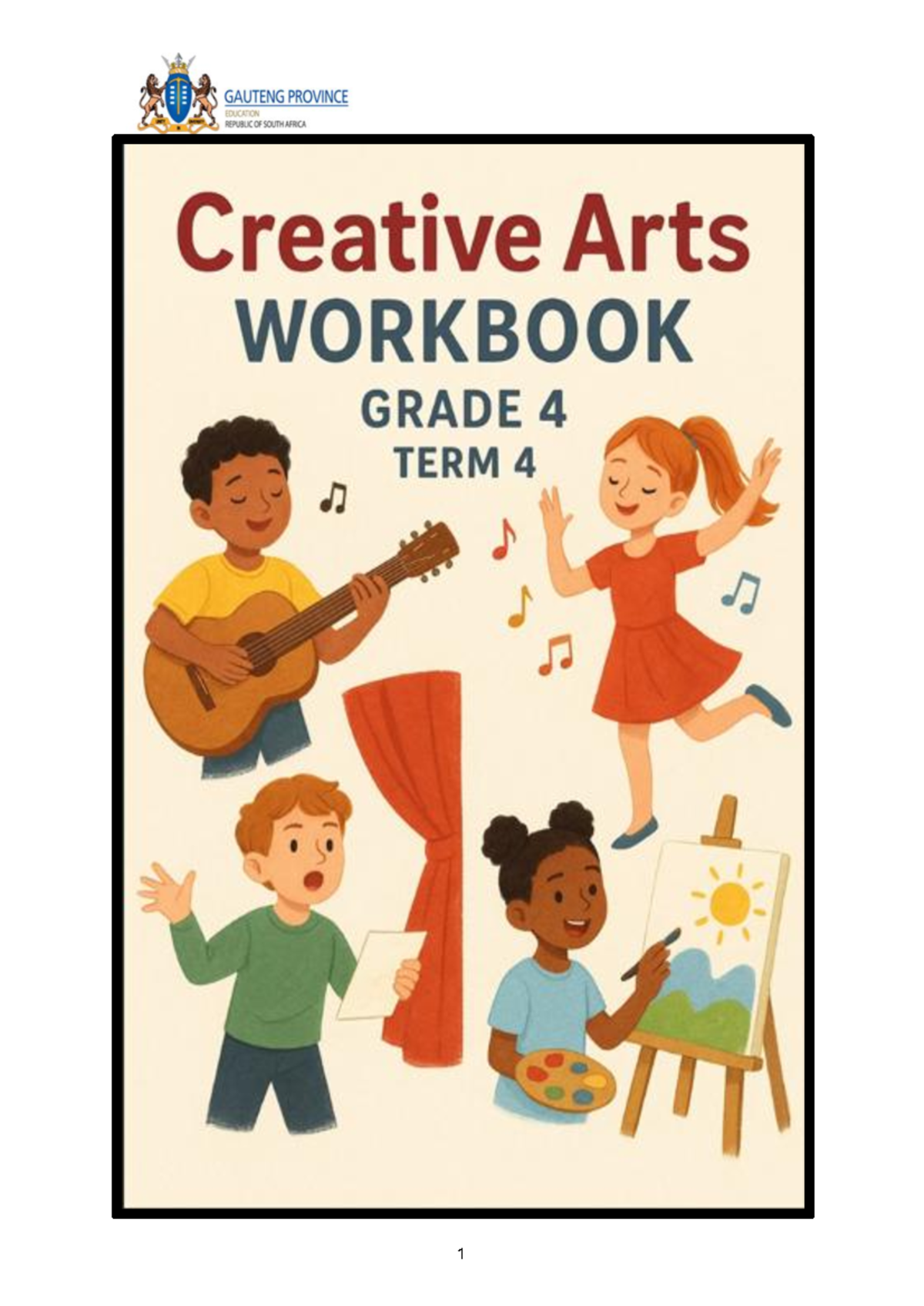 Grade 4 Term 4 CA Workbook: Visual Literacy & 3D Art Projects - Studocu