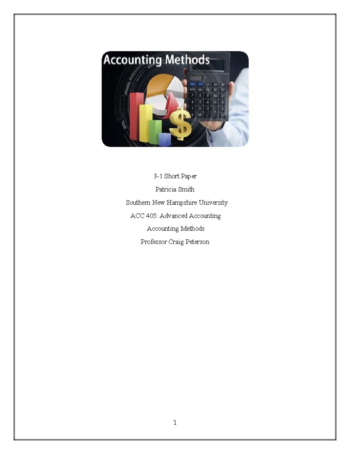 ACC 405: Short Paper on Accounting Methods for Acquisitions - Studocu
