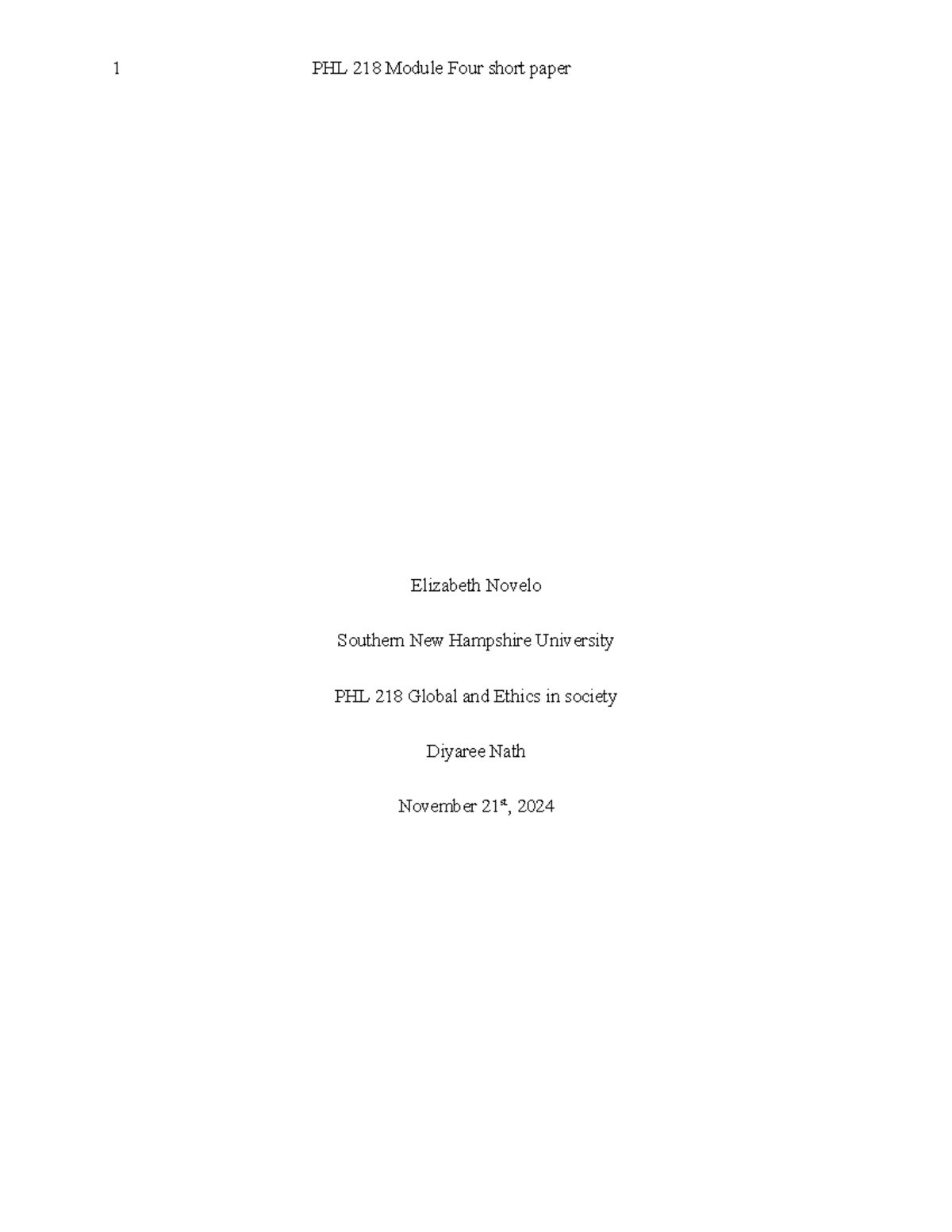 PHL 218 Module Four Short Paper: Ethical Frameworks on Global Warming ...
