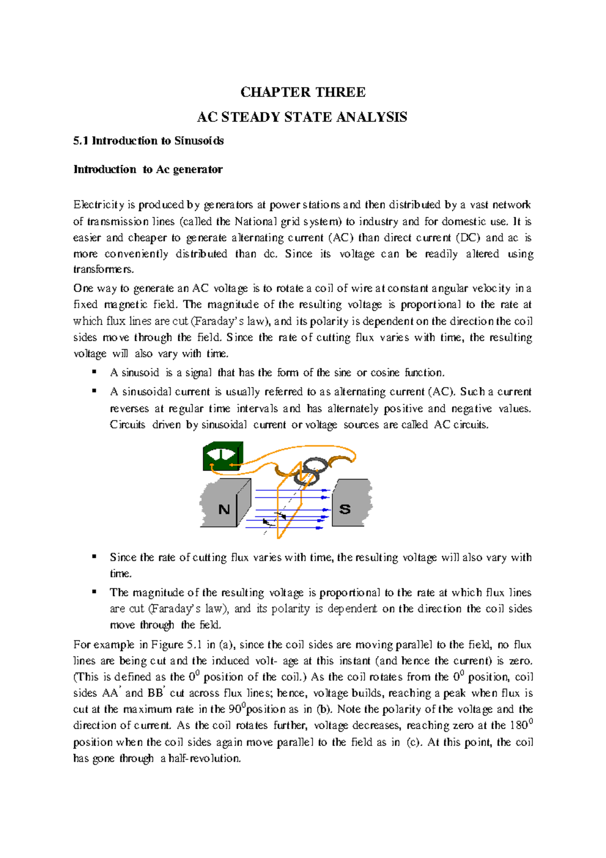 3. EPCE2101 Chapter 3: AC Steady State Analysis and Sinusoids - Studocu