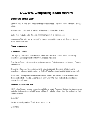 Canadian Geography - Grade: 9 - High School - Canada - Studocu