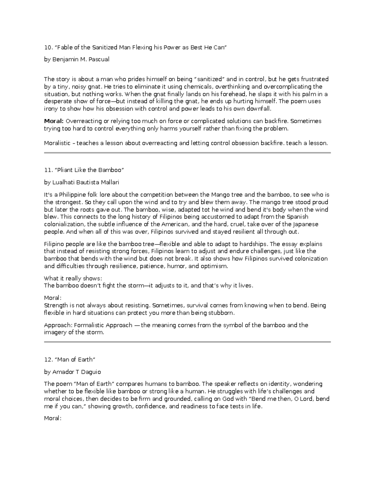 Analysis of Filipino Literature: Resilience and Identity in Poetry ...