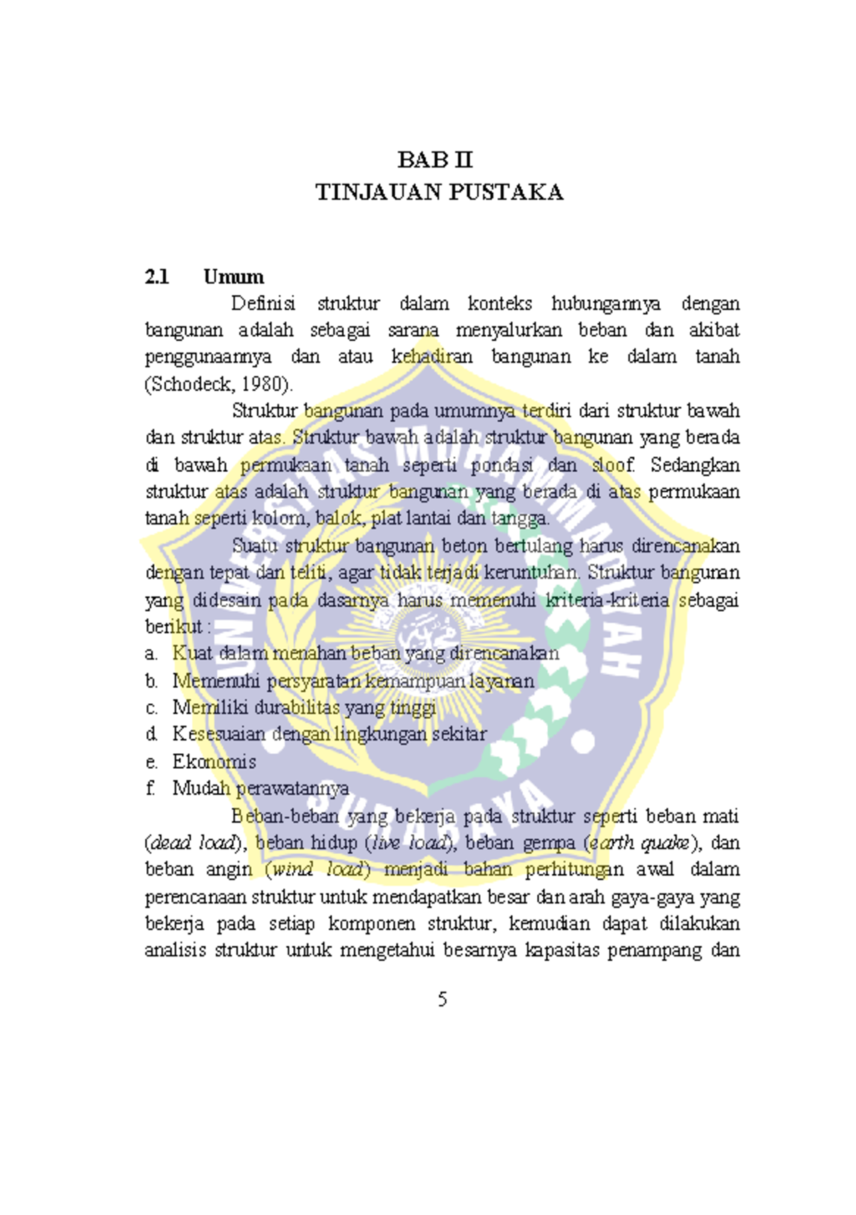 BAB II - TINJAUAN PUSTAKA STRUKTUR BANGUNAN DAN PERENCANAAN SNI - Studocu