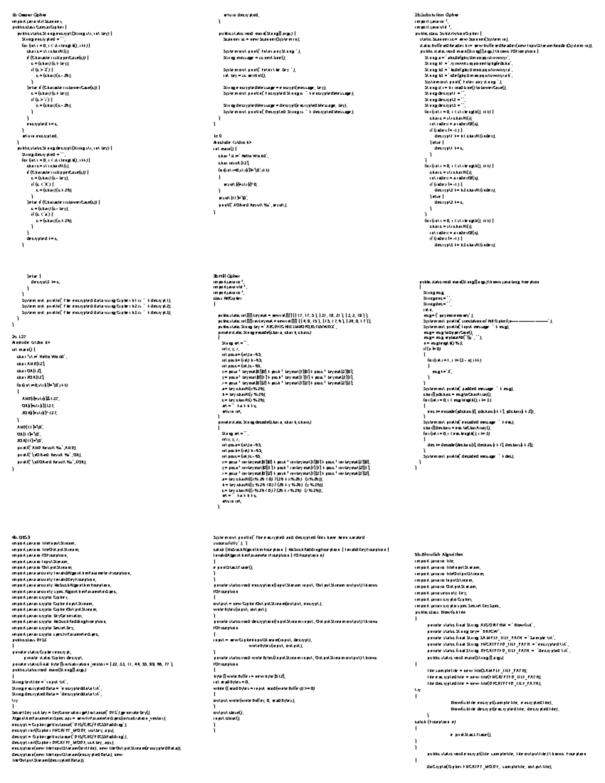 CNS 1B: Comprehensive Study on Various Cipher Algorithms - Studocu
