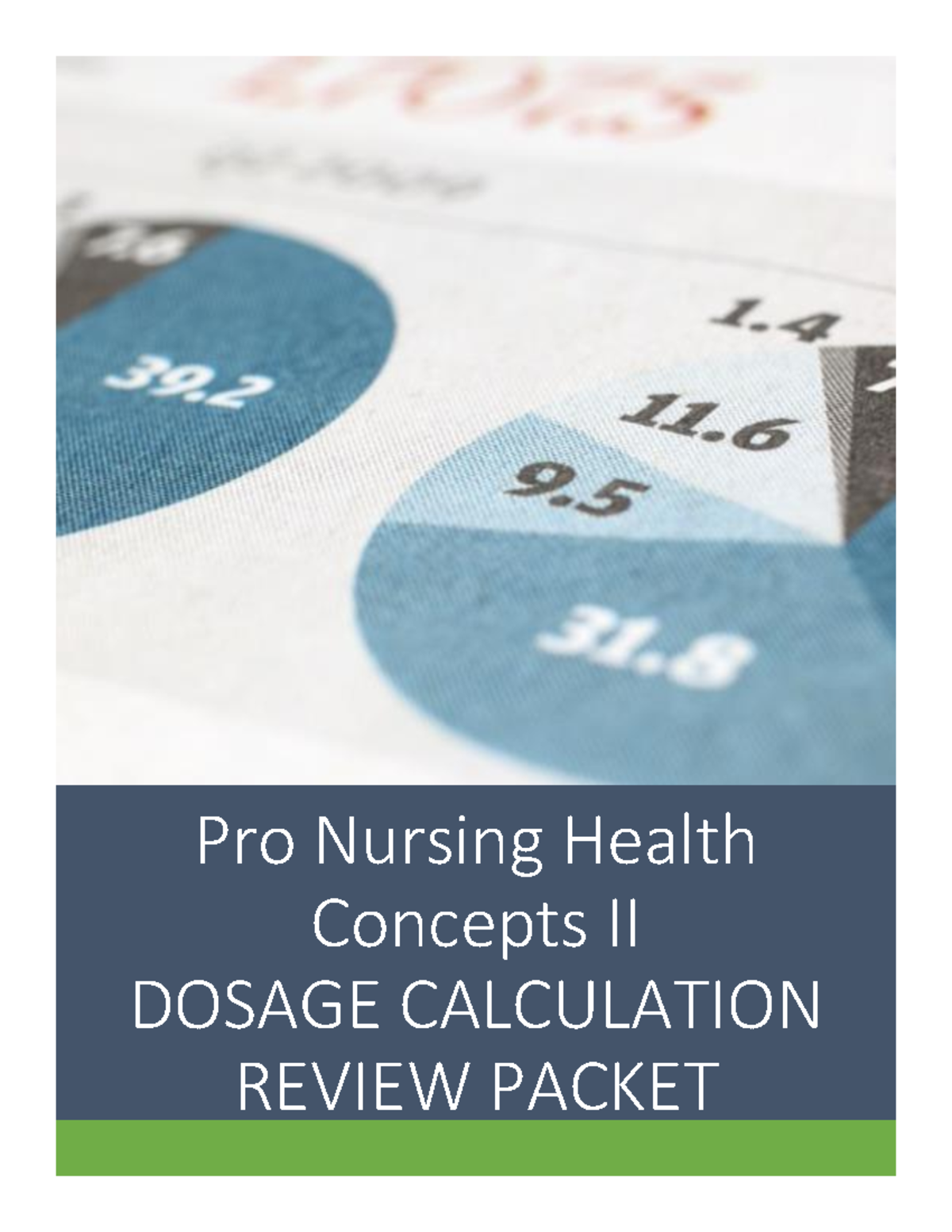 Pro Nursing Health Concepts II - Dosage Calculation Review Guide - Studocu