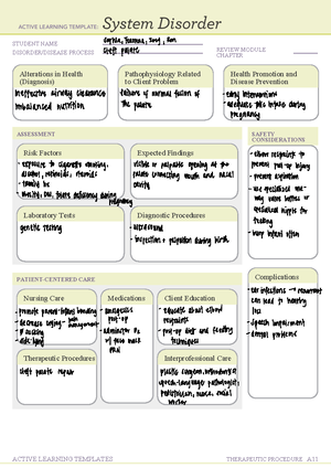 Medication blank - Ati template - ACTIVE LEARNING TEMPLATES Medication ...