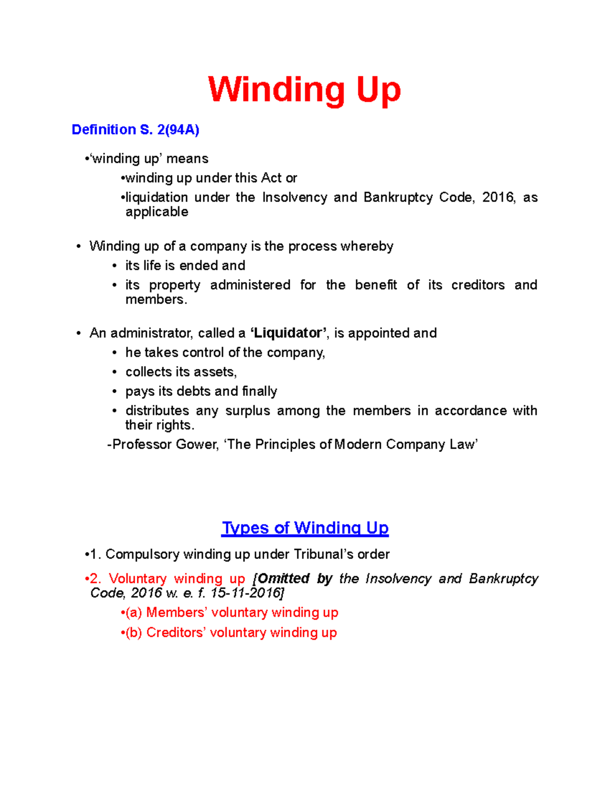 3..Winding Up - Easy to understand - Winding Up Definition S. 2(94A ...