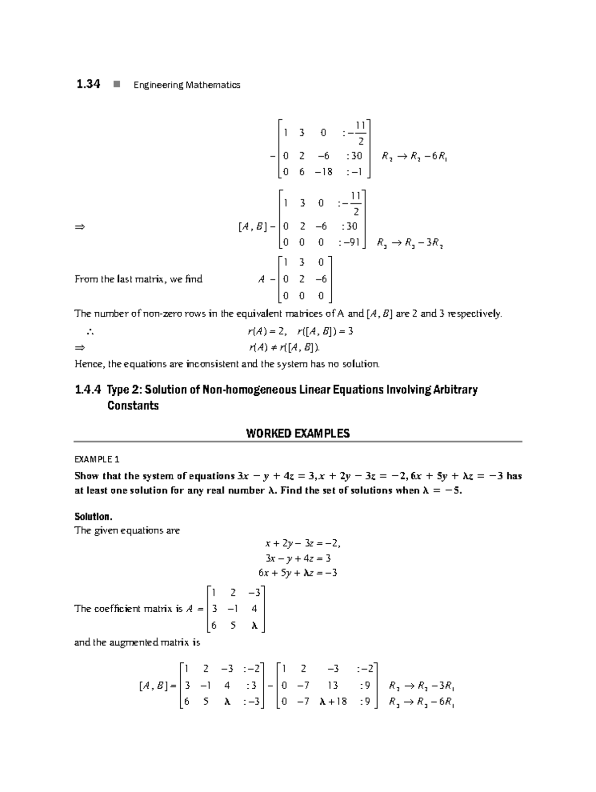 Engineering Mathematics-12 - 1 Engineering Mathematics − − − − ⎡ ⎣ ⎢ ⎢ ⎢ ⎢ ⎤ ⎦ 1 3 0 0 2 6 30 0 ...