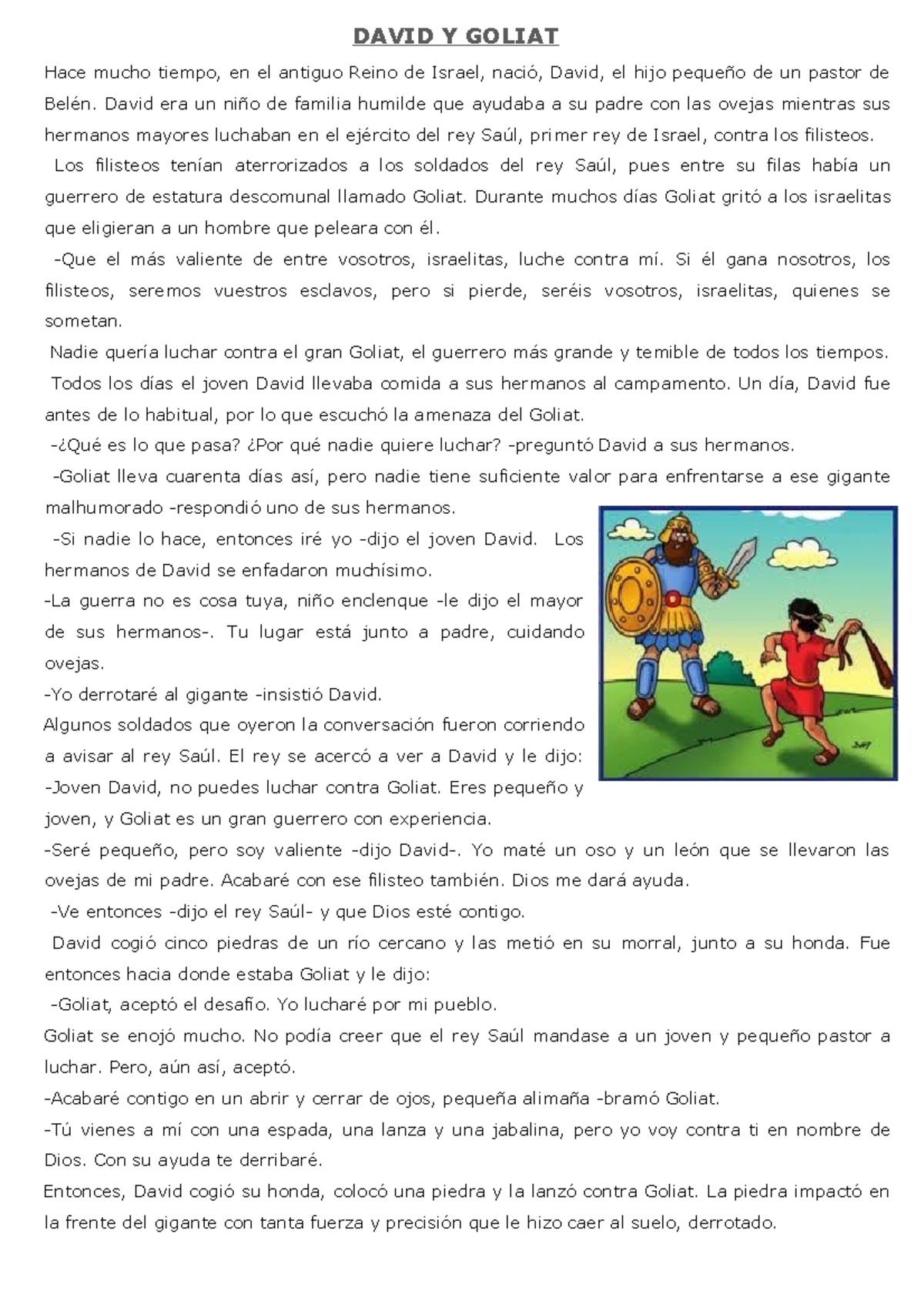 Hojas De Trabajo De David Y Goliat Conjunto De Iconos Lineales De