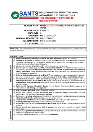 [Solved] write a 2 lesson plan on a theme symmetry for grade r ...